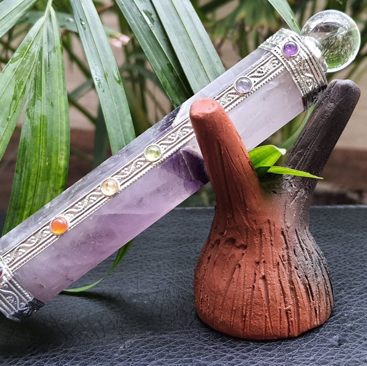 Amethyst Healing Wand – CRYSTHEAL BY NEENA
